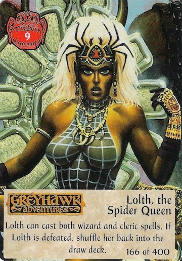 Lolth, the Spider Queen - Spellfire card - 3rd Edition