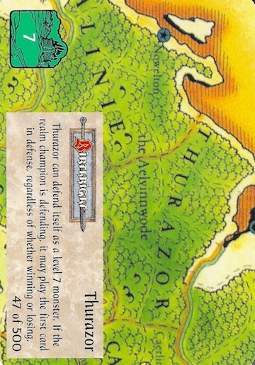 Thurazor - Spellfire card - 4th Edition