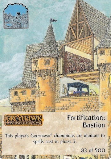 Fortification: Bastion - Spellfire card - 4th Edition