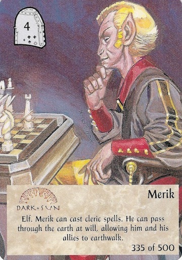 Merik - Spellfire card - 4th Edition
