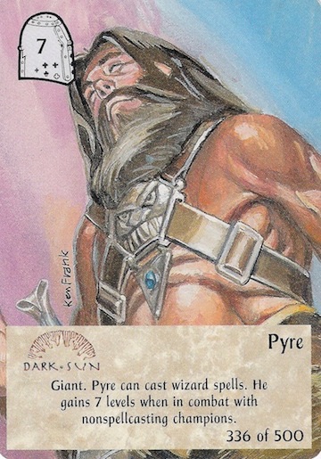Pyre - Spellfire card - 4th Edition