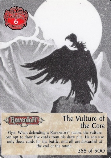 The Vulture of the Core - Spellfire card - 4th Edition