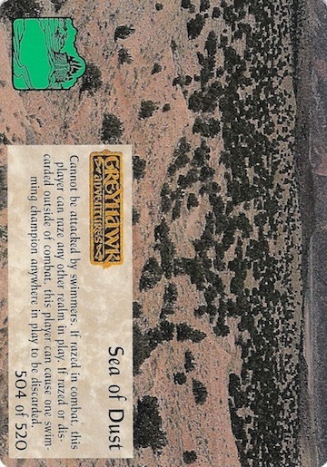 Sea of Dust - Spellfire card - 4th Edition