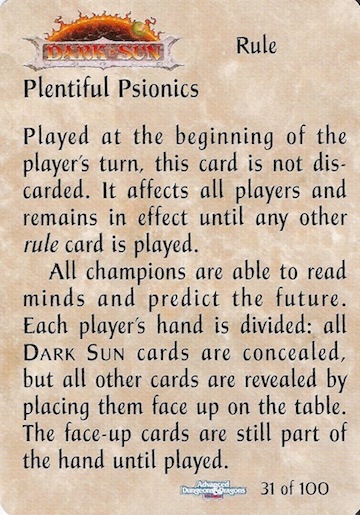Plentiful Psionics - Spellfire card - Artifacts edition