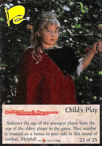 Child's Play - Spellfire card - Birthright Chase edition