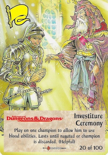 Investiture Ceremony - Spellfire card - Birthright edition