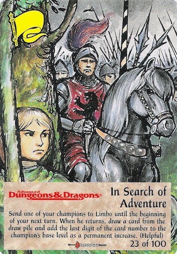 In Search of Adventure - Spellfire card - Birthright edition