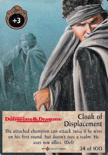 Cloak of Displacement - Spellfire card - Birthright edition