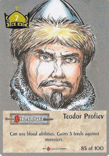 Teodor Profiev - Spellfire card - Birthright edition