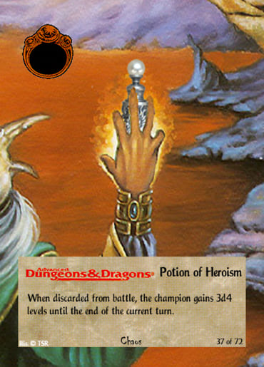 Potion of Heroism - Spellfire card - Chaos edition