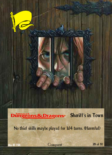 Sheriff's in Town - Spellfire card - Conquest edition