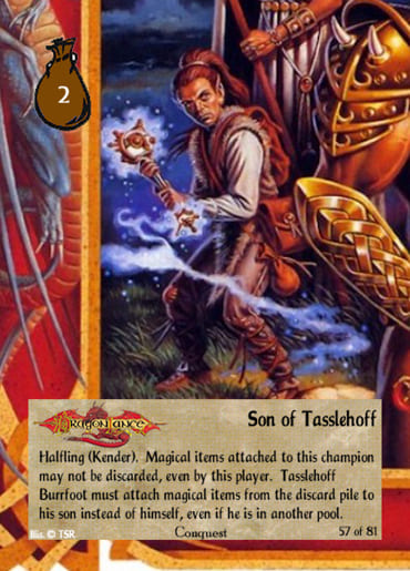 Son of Tasslehoff - Spellfire card - Conquest edition