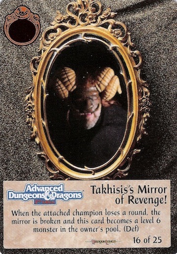 Takhisis's Mirror of Revenge - Spellfire card - DragonLance Chase edition