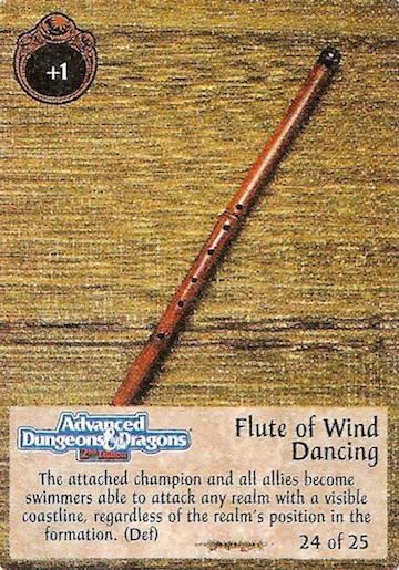 Flute of Wind Dancing - Spellfire card - DragonLance Chase edition