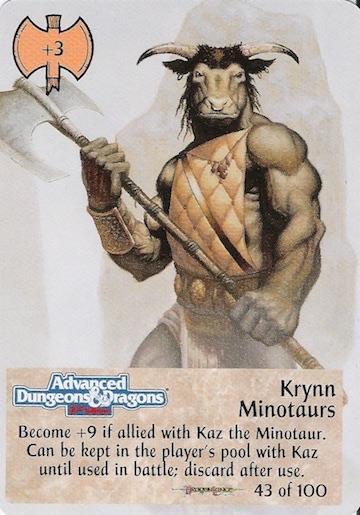 Krynn Minotaurs - Spellfire card - DragonLance edition