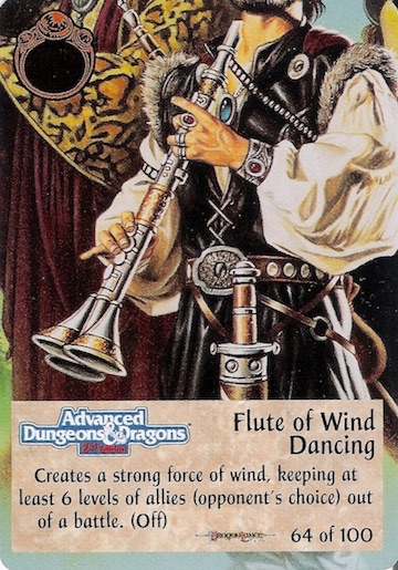 Flute of Wind Dancing - Spellfire card - DragonLance edition