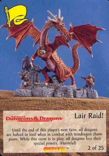 Lair Raid! - Spellfire card - Draconomicon Chase edition