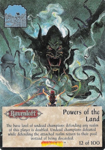Powers of the Land - Spellfire card - Draconomicon edition