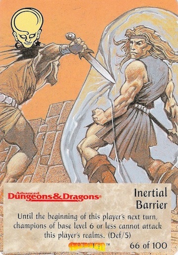 Inertial Barrier - Spellfire card - Draconomicon edition