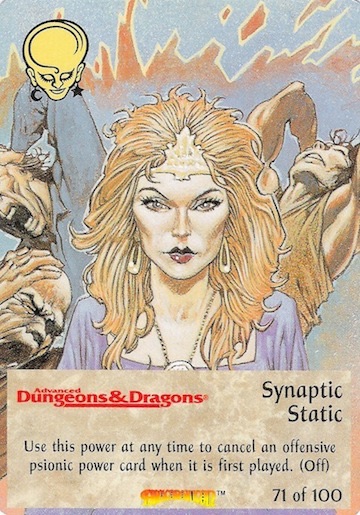 Synaptic Static - Spellfire card - Draconomicon edition