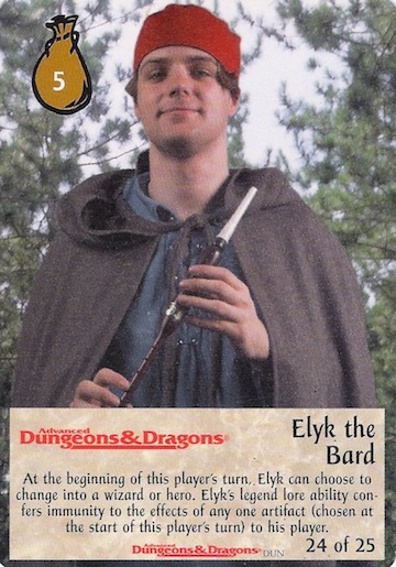 Elyk the Bard - Spellfire card - Dungeons Chase edition