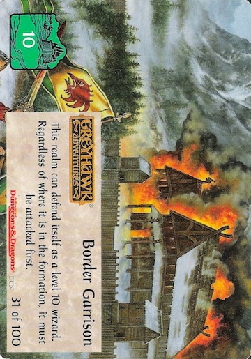 Border Garrison - Spellfire card - Dungeons edition
