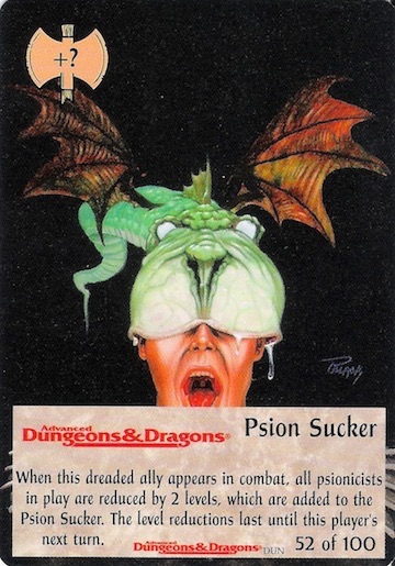 Psion Sucker - Spellfire card - Dungeons edition