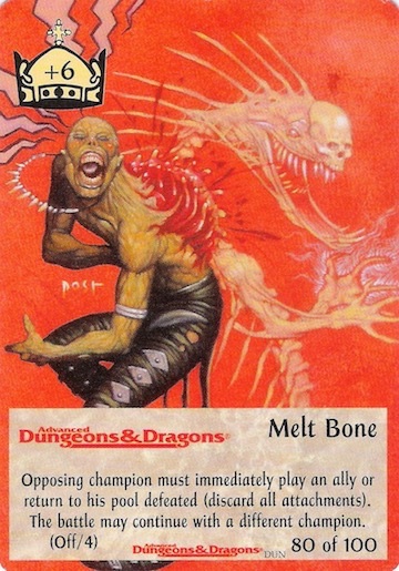 Melt Bone - Spellfire card - Dungeons edition