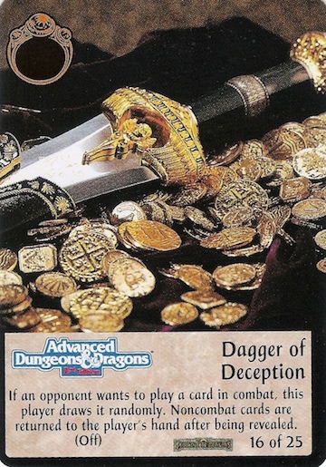 Dagger of Deception - Spellfire card - ForgottenRealms Chase edition