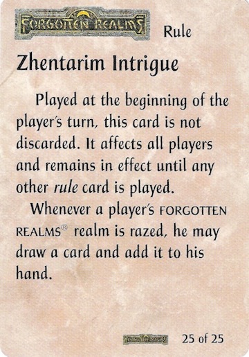 Zhentarim Intrigue - Spellfire card - ForgottenRealms Chase edition