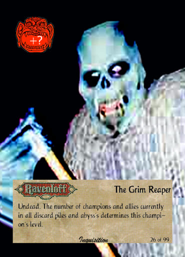 The Grim Reaper - Spellfire card - Inquisition edition
