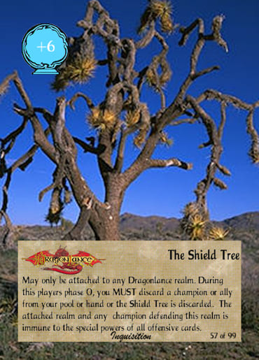 The Shield Tree - Spellfire card - Inquisition edition