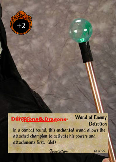 Wand of Enemy Detection - Spellfire card - Inquisition edition