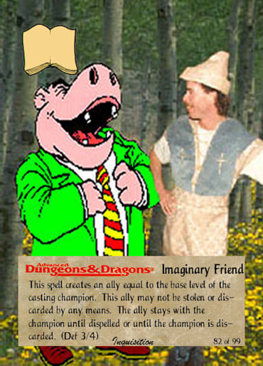 Imaginary Friend - Spellfire card - Inquisition edition