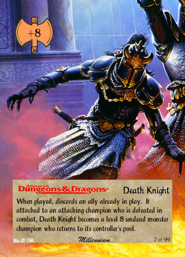 Death Knight - Spellfire card - Millenium edition