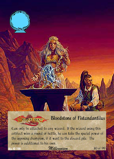 Bloodstone of Fistandantilus - Spellfire card - Millenium edition