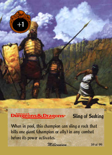 Sling of Seeking - Spellfire card - Millenium edition