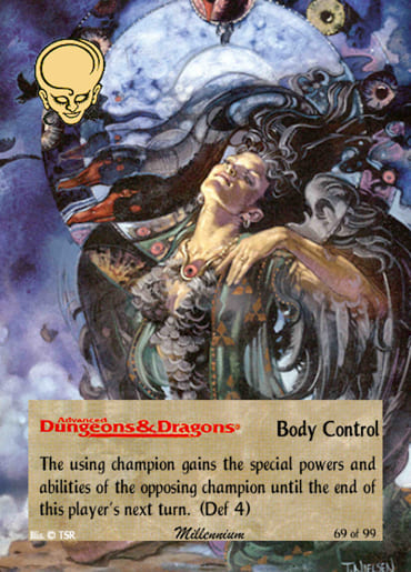Body Control - Spellfire card - Millenium edition