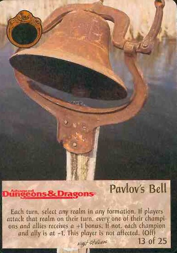 Pavlov's Bell - Spellfire card - NightStalkers Chase edition
