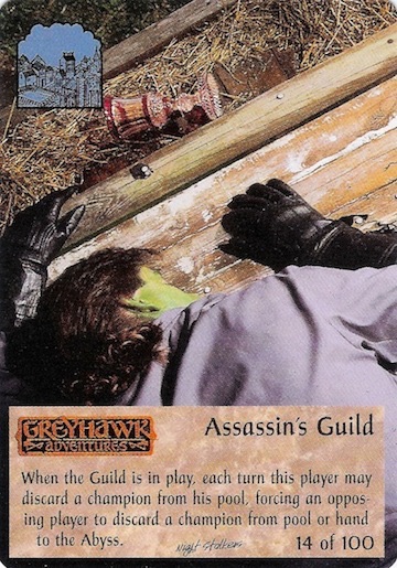 Assassin's Guild - Spellfire card - NightStalkers edition