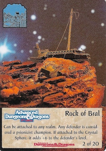 Rock of Bral - Spellfire card - Powers Chase edition