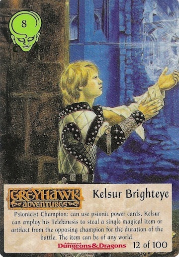 Kelsur Brighteye - Spellfire card - Powers edition