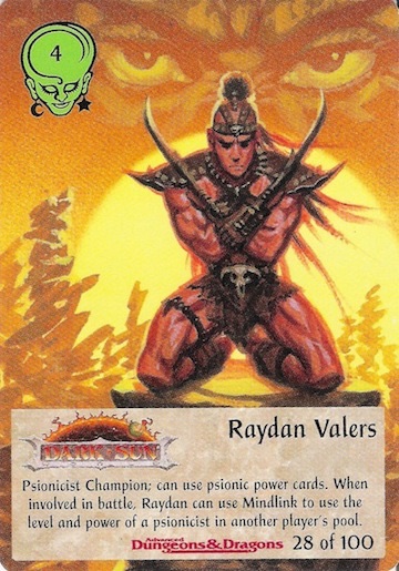 Rayden Valers - Spellfire card - Powers edition