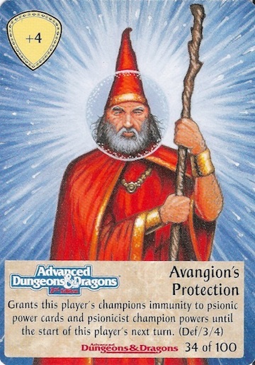 Avangion's Protection - Spellfire card - Powers edition