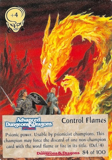 Control Flames - Spellfire card - Powers edition