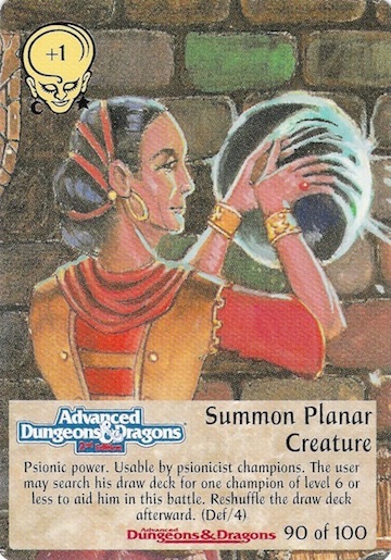 Summon Planar Creature - Spellfire card - Powers edition