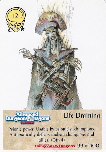 Life Draining - Spellfire card - Powers edition