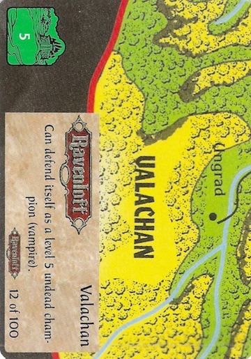 Valachan - Spellfire card - Ravenloft edition