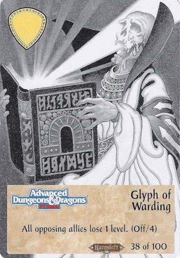 Glyph of Warding - Spellfire card - Ravenloft edition