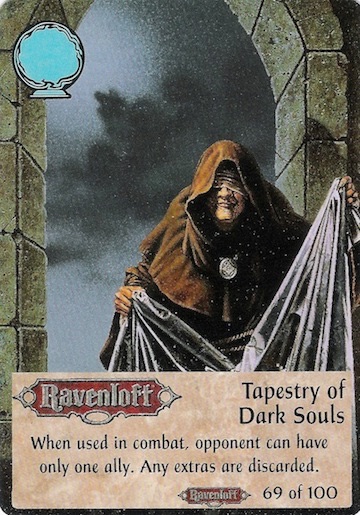 Tapestry of Dark Souls - Spellfire card - Ravenloft edition